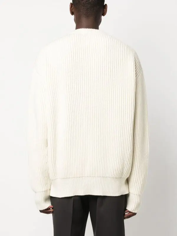 JIL SANDER Crew-neck Ribbed-knit Wool Jumper