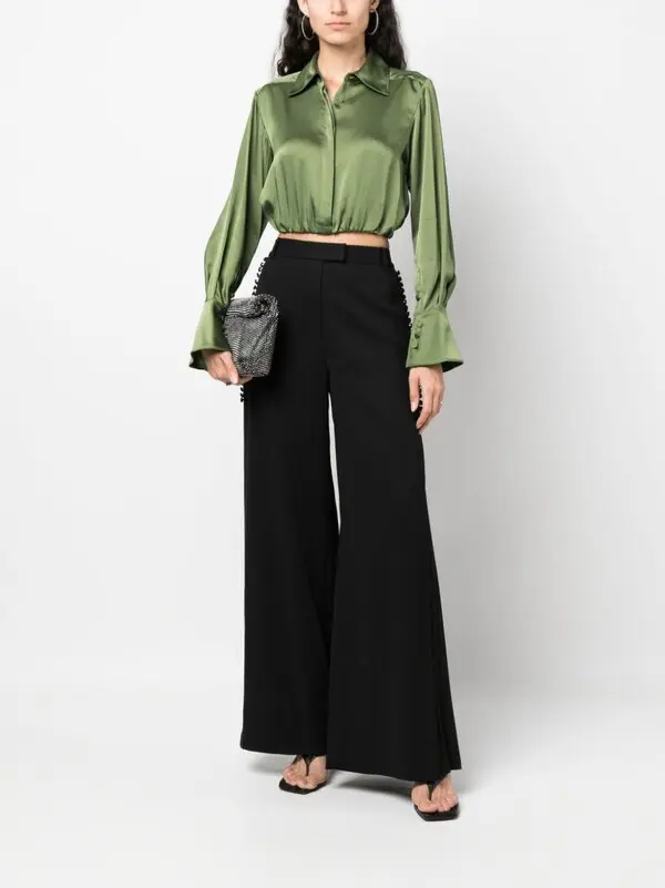 Simkhai Pleated Wide-leg Trousers