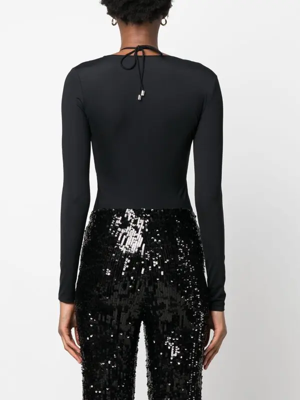 Patrizia Pepe Tie-fastening Cut-out Bodysuit