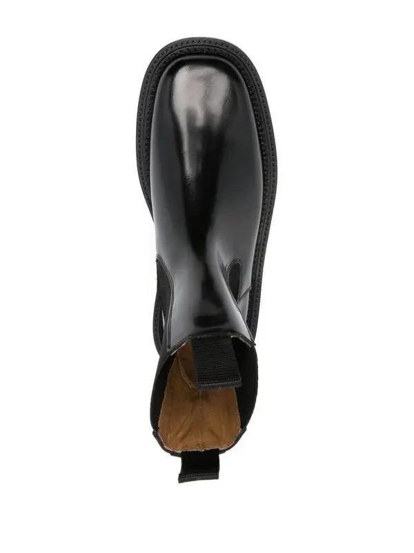 TOGA VIRILIS Stud-embellished Leather Ankle Boots