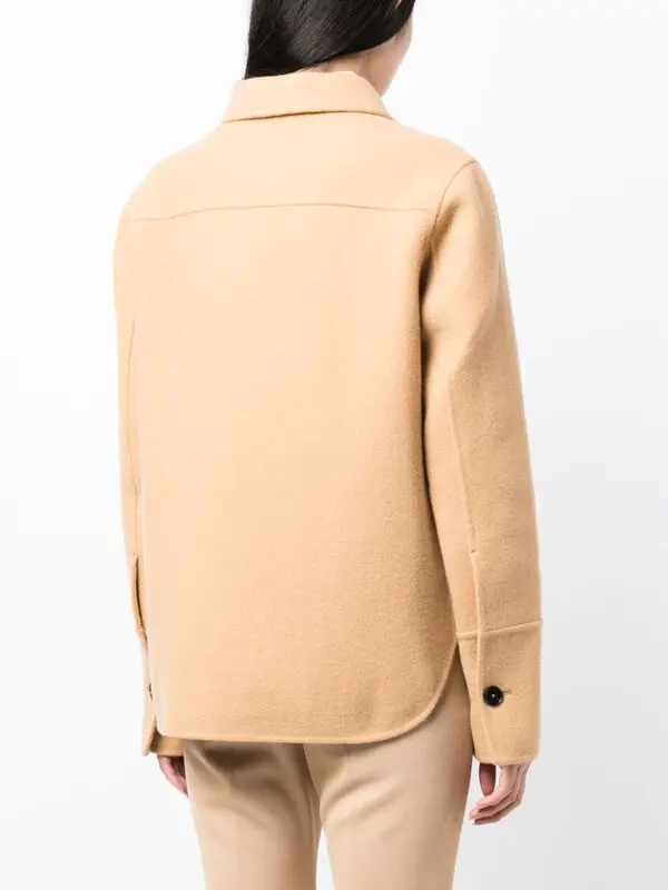 JIL SANDER Single-breasted Wool Jacket - Neutrals