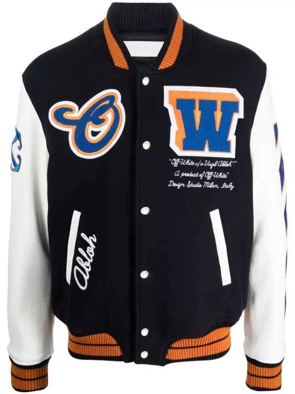 Off-White Varsity Patch Bomber Jacket