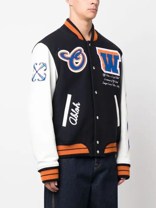 Off-White Varsity Patch Bomber Jacket