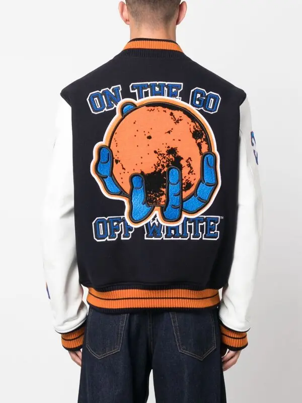 Off-White Varsity Patch Bomber Jacket