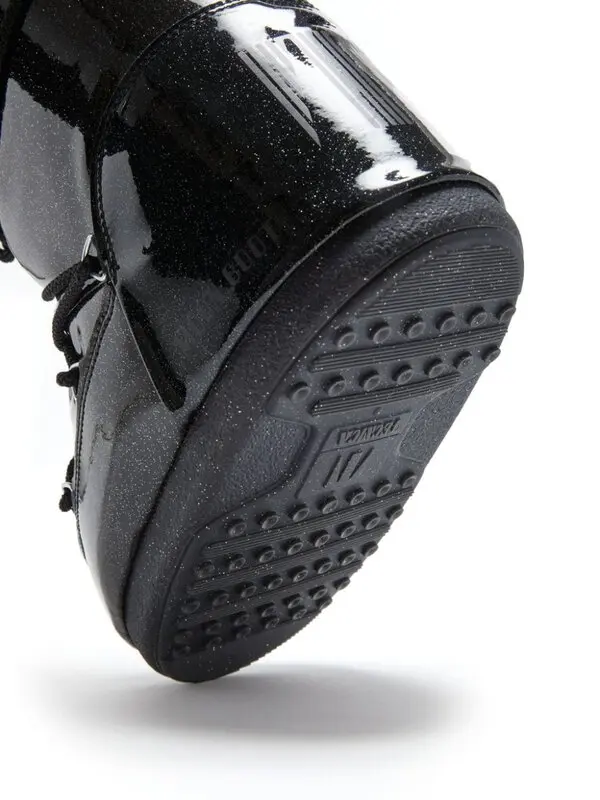 Moon Boot Icon Glitter Snow Boots - Black