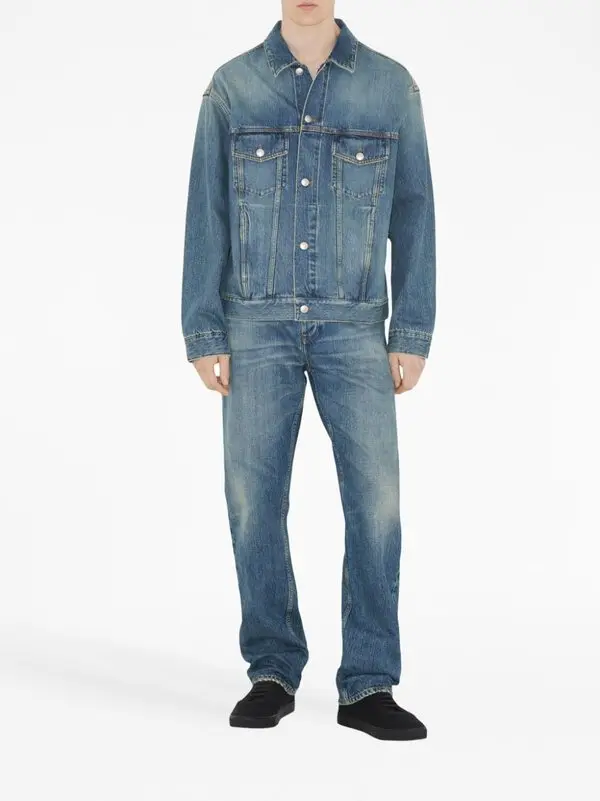 Burberry Straight-leg Denim Trousers