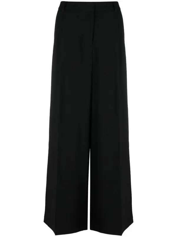 Simkhai Sanaz Pleated Palazzo Pants - Black