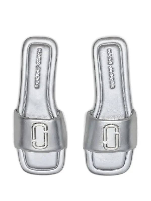 Marc Jacobs J Marc Metallic Sandals - Silver