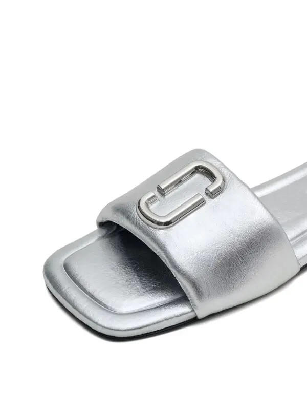 Marc Jacobs J Marc Metallic Sandals - Silver