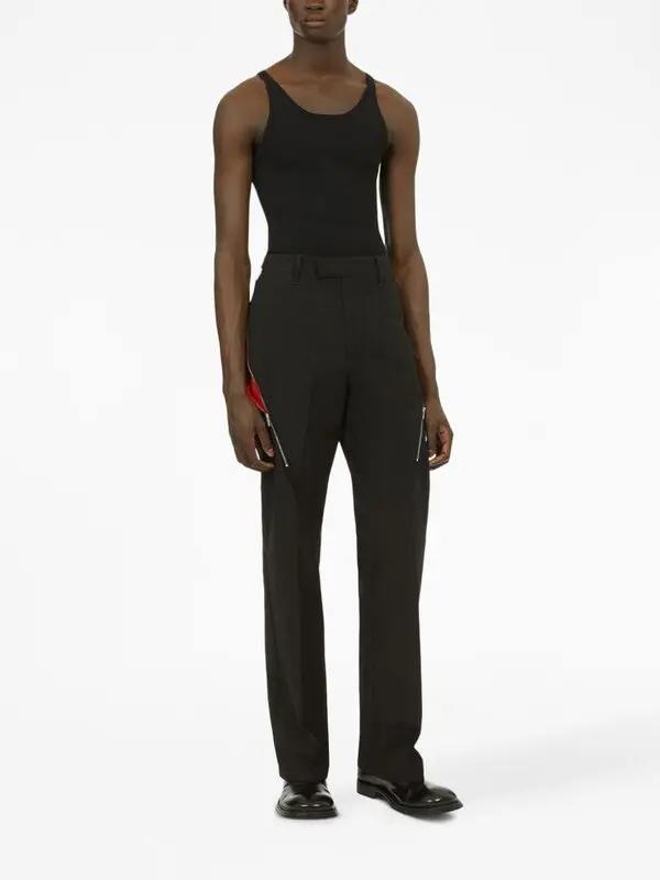 FERRAGAMO Tailored Trousers With Zip Detail