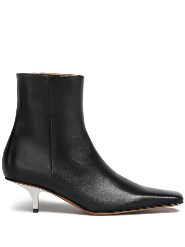 Marni Heeled Leather Ankle Boots