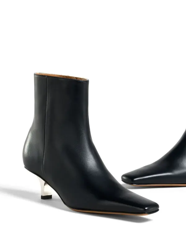 Marni Heeled Leather Ankle Boots