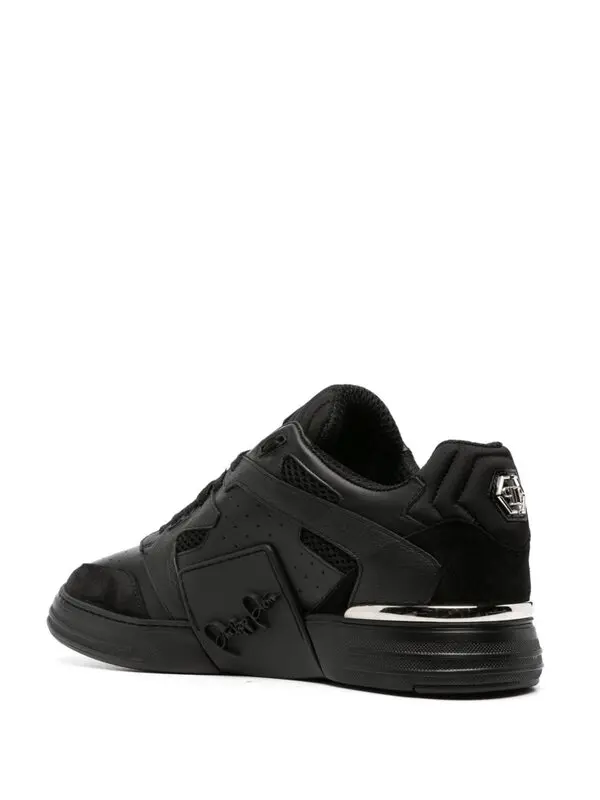 Philipp Plein Phantom Street Leather Sneakers - Black