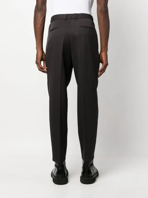 JIL SANDER Tapered-leg Tailored Trousers - Brown