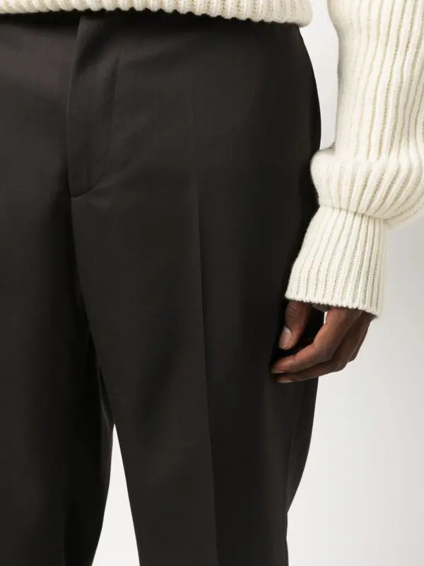 JIL SANDER Tapered-leg Tailored Trousers - Brown