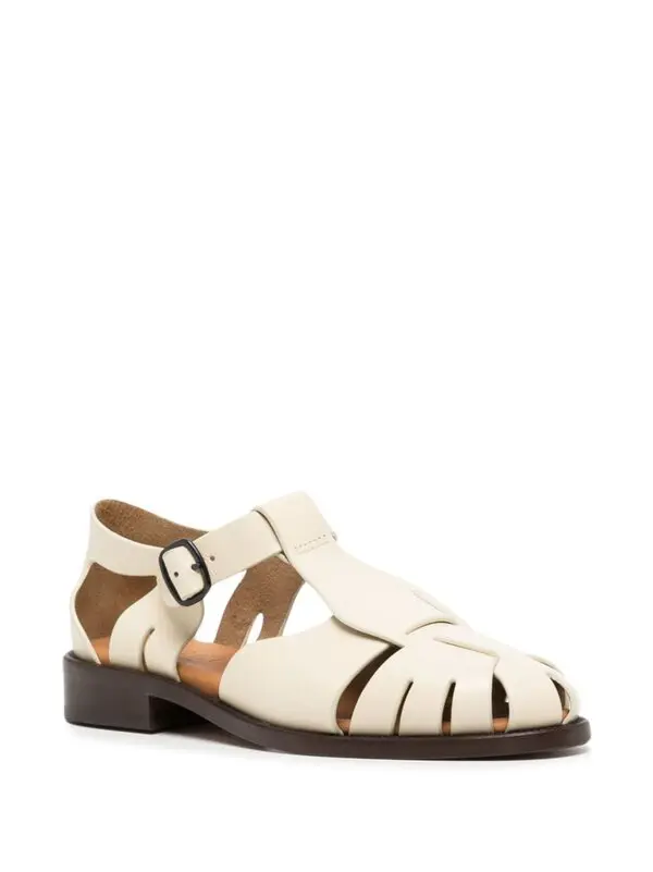 Hereu Pesca Leather Sandals - Neutrals