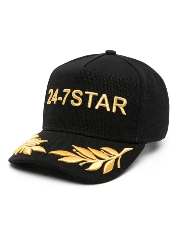 Dsquared2 24-7 Star Cotton Baseball Cap - Black