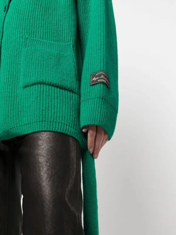 MSGM Ribbed-knit Wool-blend Cardigan