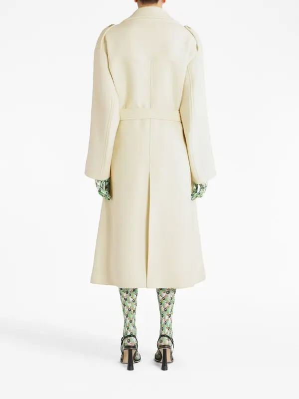 Etro Belted-waist Double-breasted Coat
