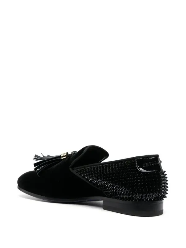 Philipp Plein Studs Velvet Loafers