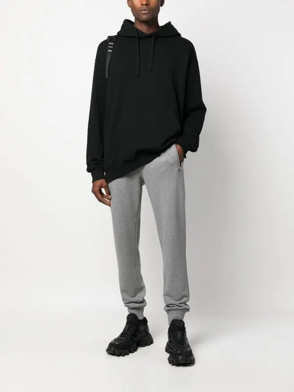 Dolce & Gabbana Drawstring Cotton Track Pants - Grey