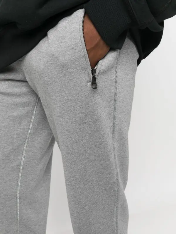 Dolce & Gabbana Drawstring Cotton Track Pants - Grey