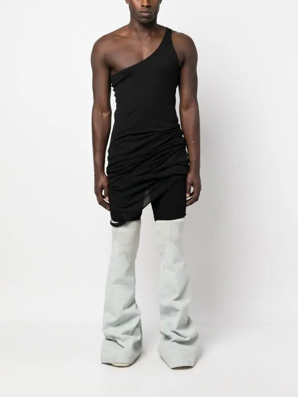 Rick Owens Double Ziggy Cotton Tank Top