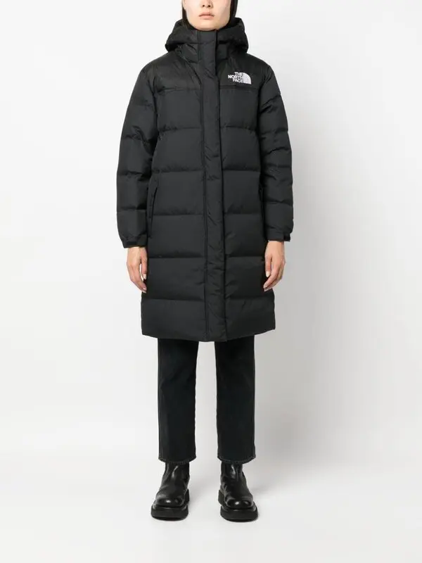 The North Face Nuptse Hooded Puffer Coat - Black