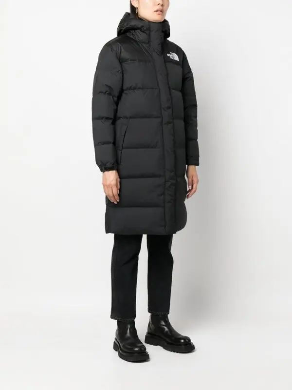 The North Face Nuptse Hooded Puffer Coat - Black