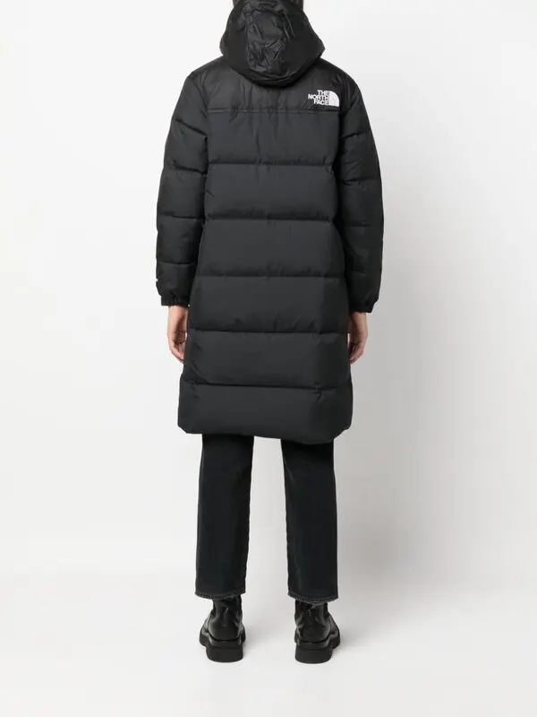The North Face Nuptse Hooded Puffer Coat - Black