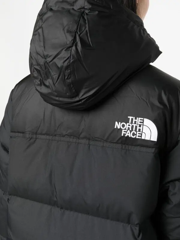 The North Face Nuptse Hooded Puffer Coat - Black