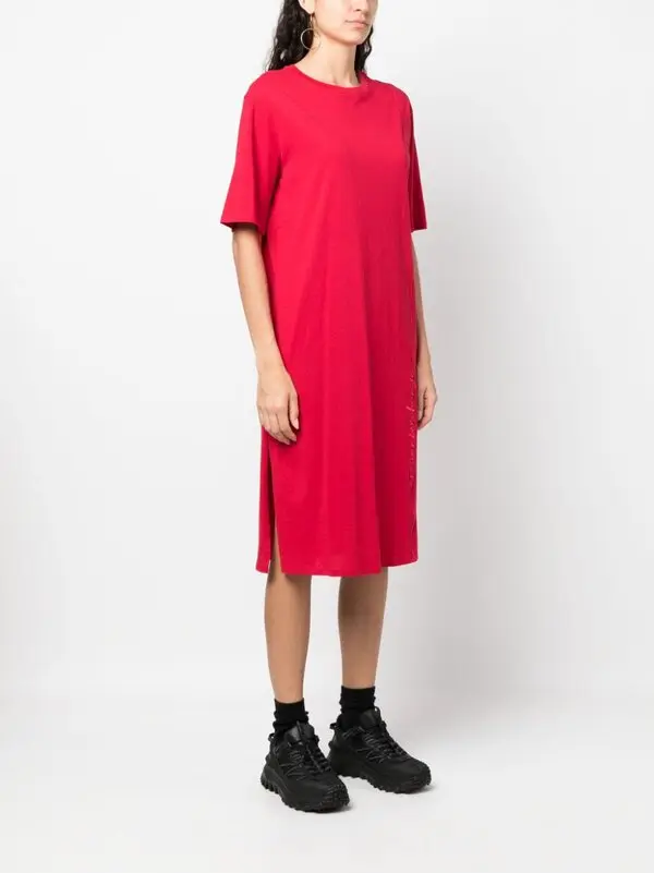 Armani Exchange Logo-embroide T-shirt Dress