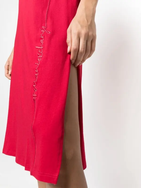 Armani Exchange Logo-embroide T-shirt Dress