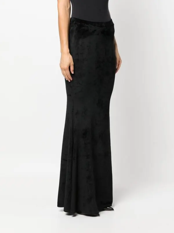 Gcds Velvet Maxi Skirt