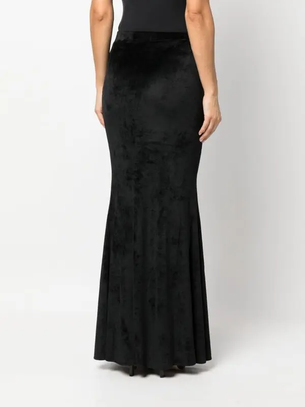 Gcds Velvet Maxi Skirt