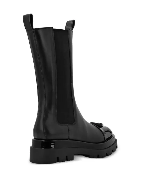 Philipp Plein Logo-plaque Leather Mid-calf Boots