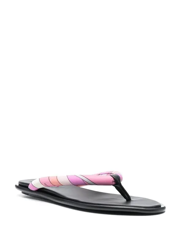 Emilio Pucci Iride-print Flip Flops