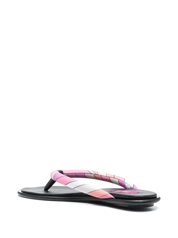 Emilio Pucci Iride-print Flip Flops