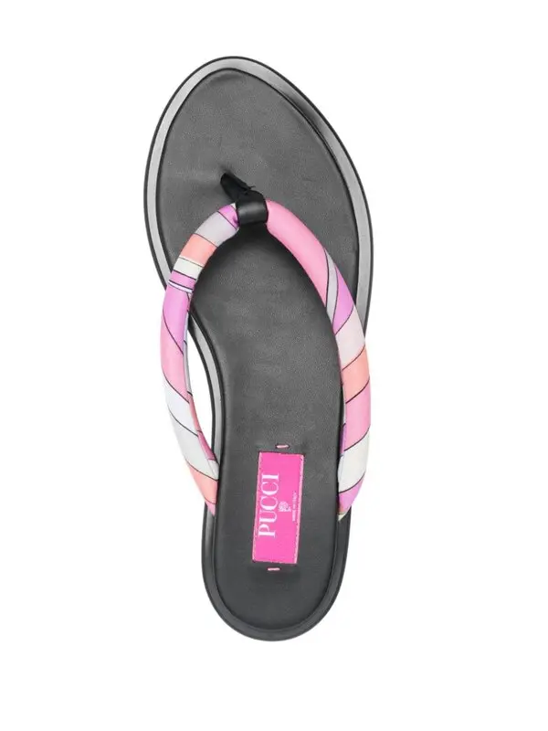 Emilio Pucci Iride-print Flip Flops