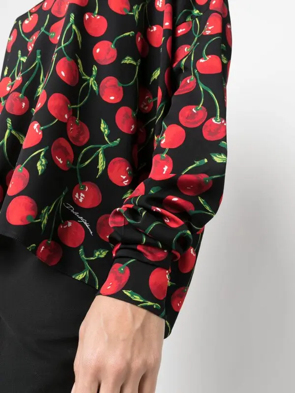 Dolce & Gabbana Cherry-print Blouse