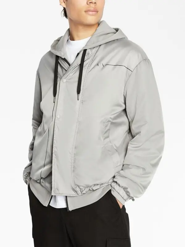Armani Exchange Reverible Hooded Bomber Jacket