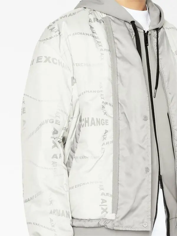 Armani Exchange Reverible Hooded Bomber Jacket