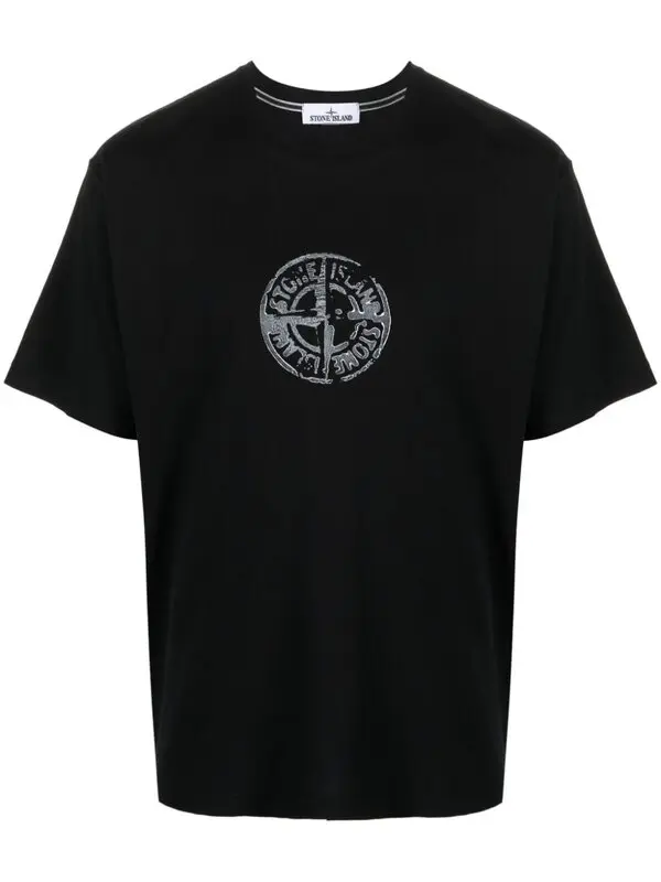 Stone Island Logo-print Cotton T-shirt