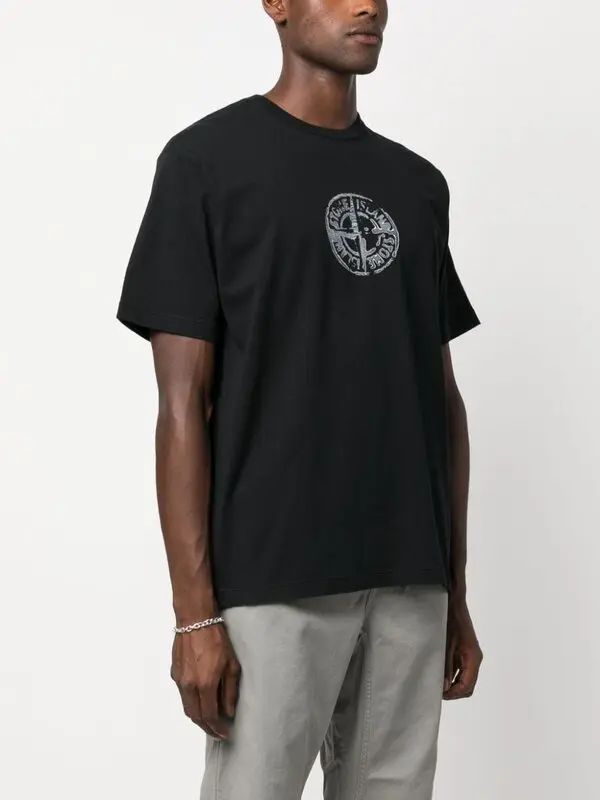 Stone Island Logo-print Cotton T-shirt