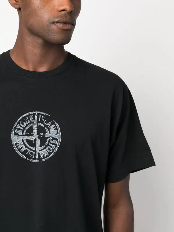 Stone Island Logo-print Cotton T-shirt
