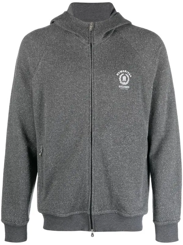 Brunello Cucinelli Logo-print Zip-up Hoodie