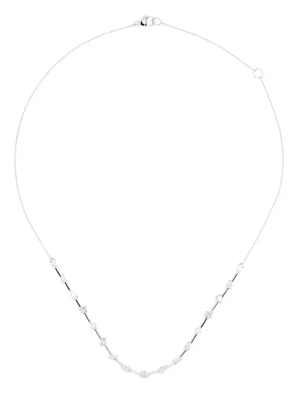 DANA REBECCA DESIGNS 14kt White Gold Alexa Jordyn Diamond Necklace - Silver