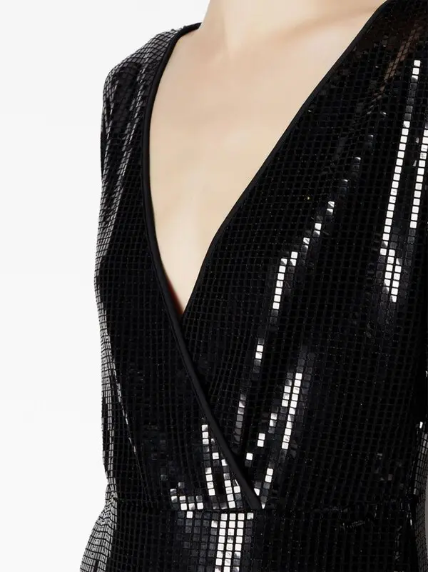 Armani Exchange Sequin-Embellished Minidress In Black - 78% Off |  Editorialist