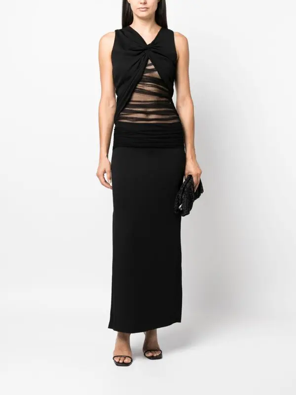 Christopher Esber Semblance Tulle-trim Ruched Dress