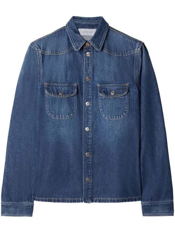 Off-White Long-sleeve Denim Shirt